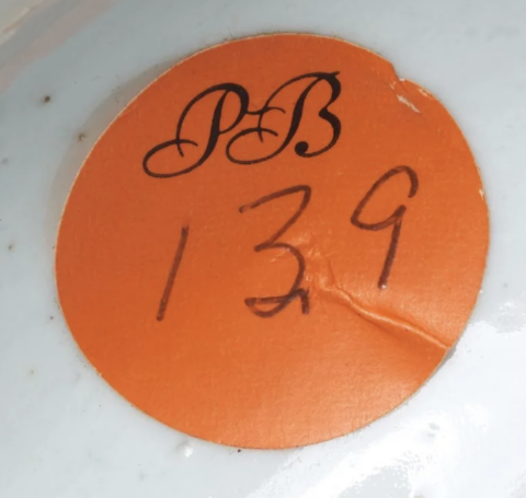 PB Sticker on Art and Antiques - Revere Auctions